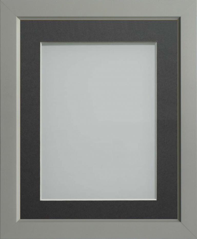 Ainsworth Grey A4 (11.75x8.25) frame with Grey mount cut for image size 9x6