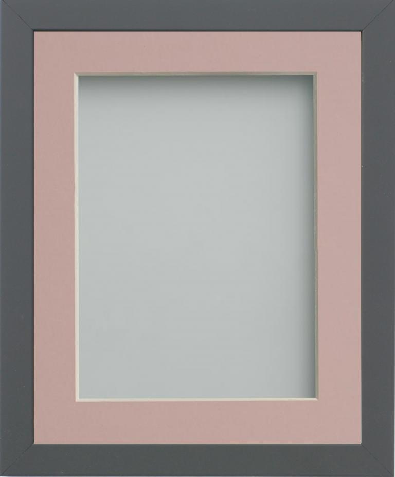 Allington Grey 12x12 frame with Pink mount cut for image size 10x10