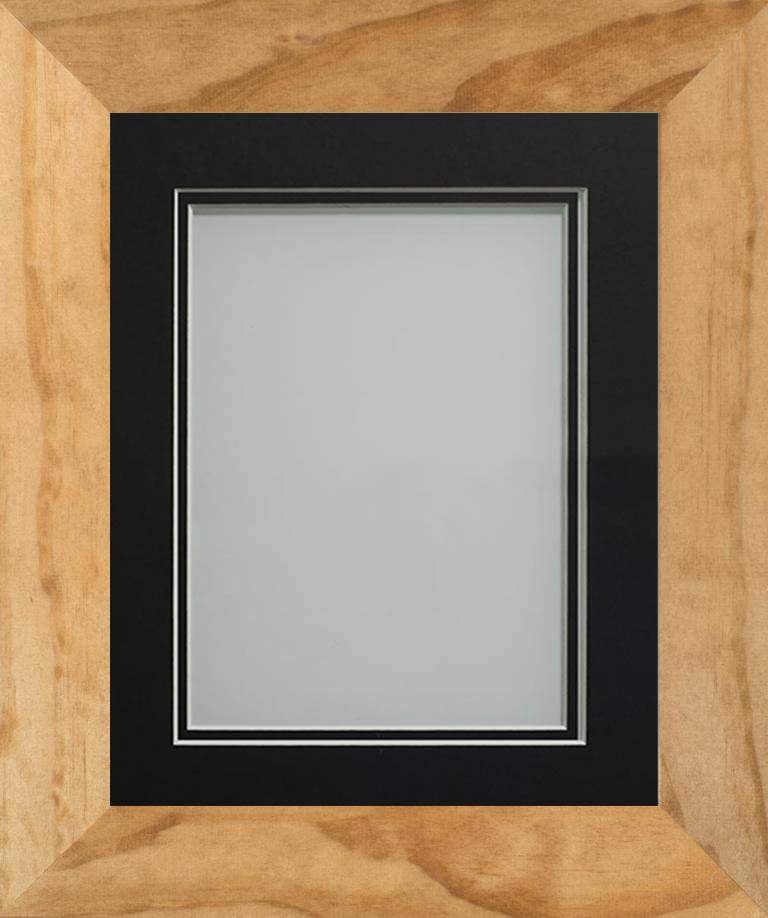 Boston Wooden Golden Oak Square 8x8 Yes Double Black 5x5