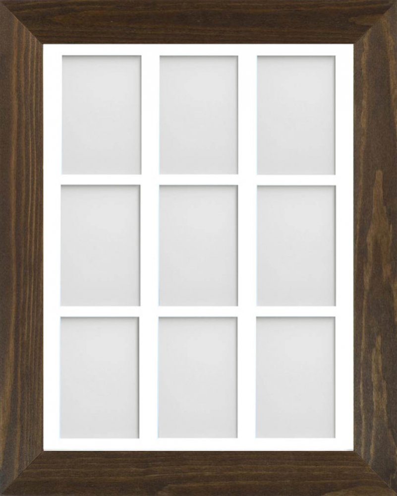 Boston Multi Aperture Brown Brown 14x12 - 20x16 20x16 Yes White 6x4 (x9)