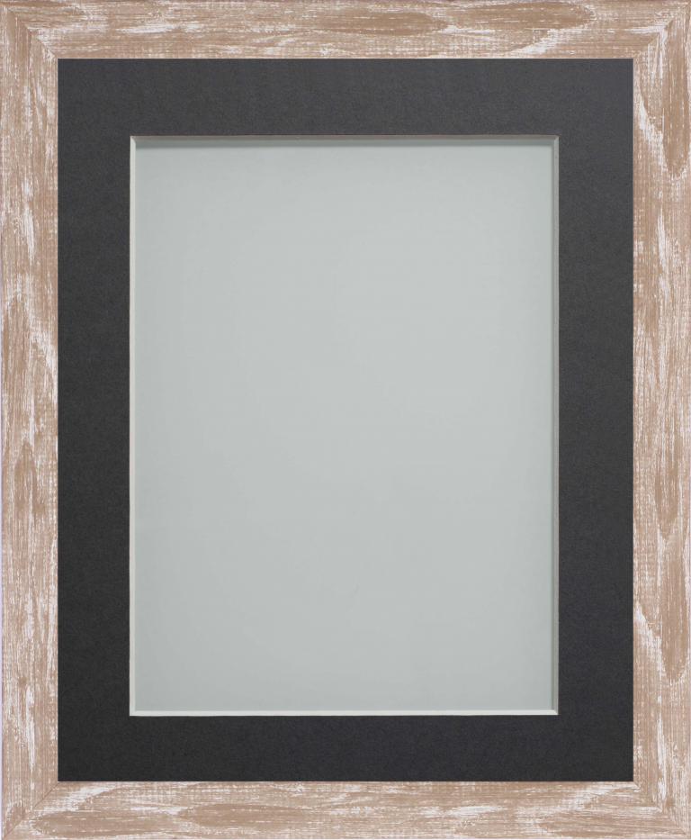 Camber Brown 14x11 frame with Grey mount cut for image size 12x8