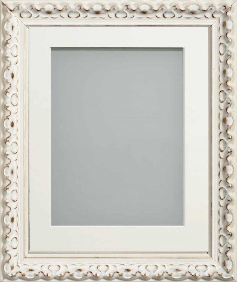 Charleston Ivory 24x20 frame with Off-White mount cut for image size 20x16