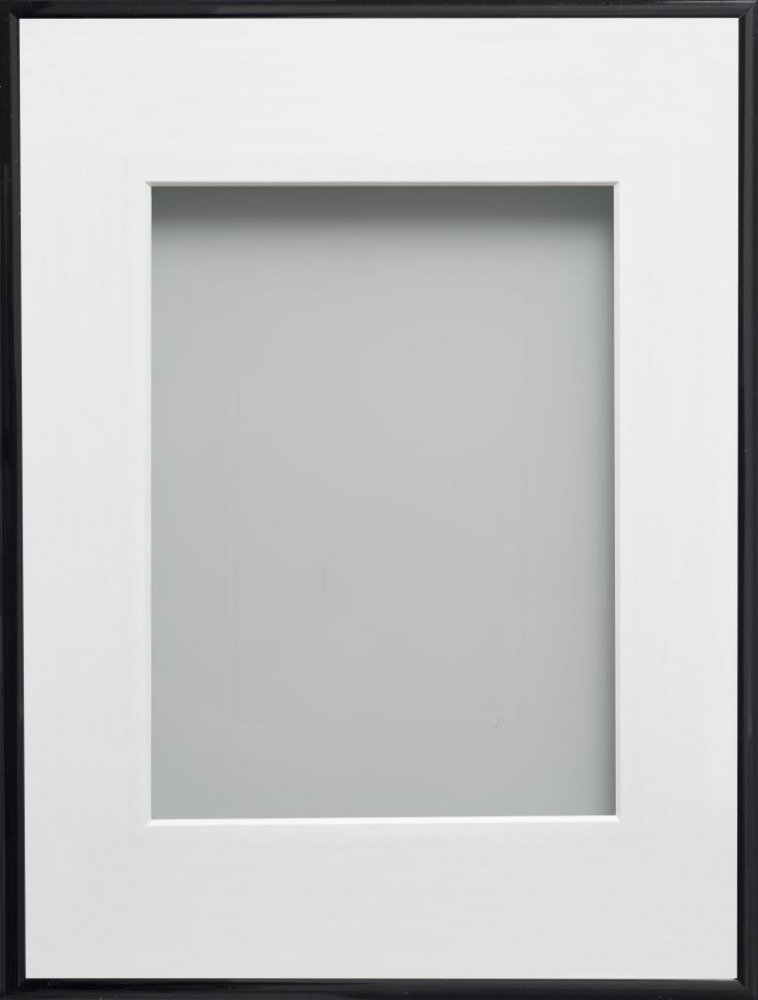 Cranbrook Black 5.9x3.9 frame with White mount cut for image size 4x3