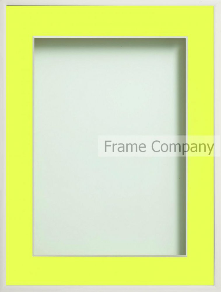 Cranbrook Steel 9.4x7.1 frame with Lemon Bon Bon mount cut for image ...