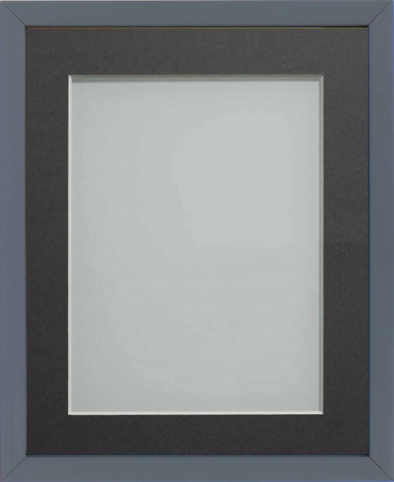 Dahlia Dolphin Grey A4 (11.75x8.25) frame with Grey mount cut for image ...