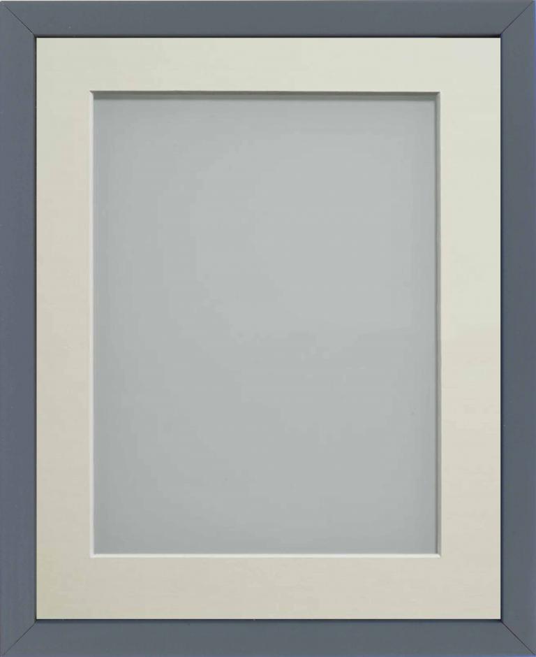 Dahlia Dolphin Grey A4 (11.75x8.25) frame with Ivory mount cut for ...