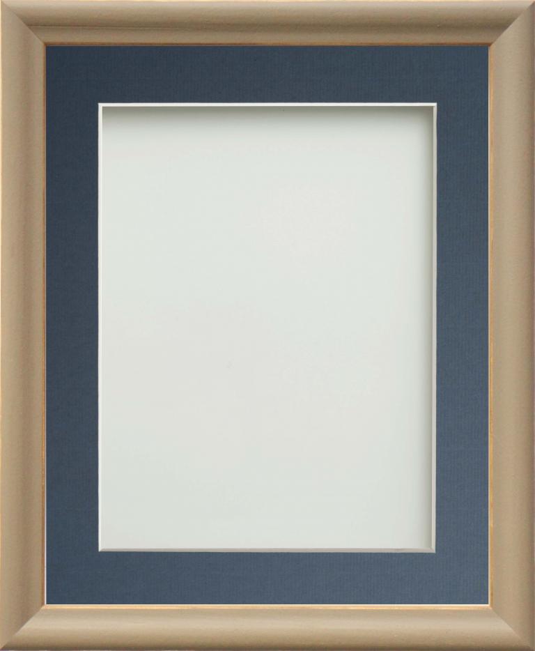 Darcy Clay A4 (11.75x8.25) frame with Blue mount cut for image size 9x6