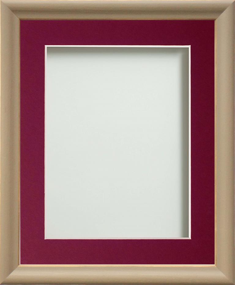 Darcy Clay A4 (11.75x8.25) frame with Plum mount cut for image size A5 ...