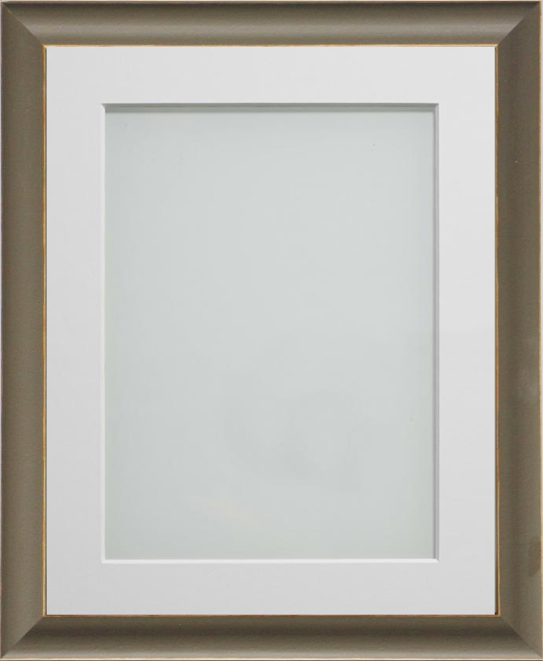 Darcy Elephant Grey 18x14 frame with Off-White mount cut for image size ...
