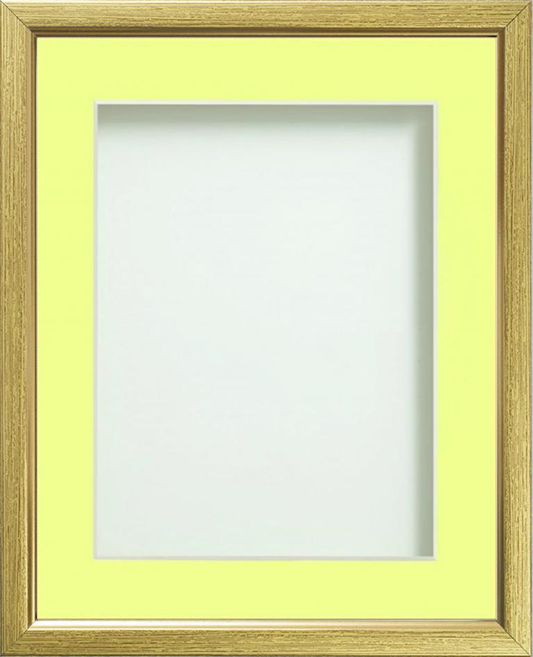 Drayton Gold with Gold Inset A4 (11.75x8.25) frame with Lemon Bon Bon ...