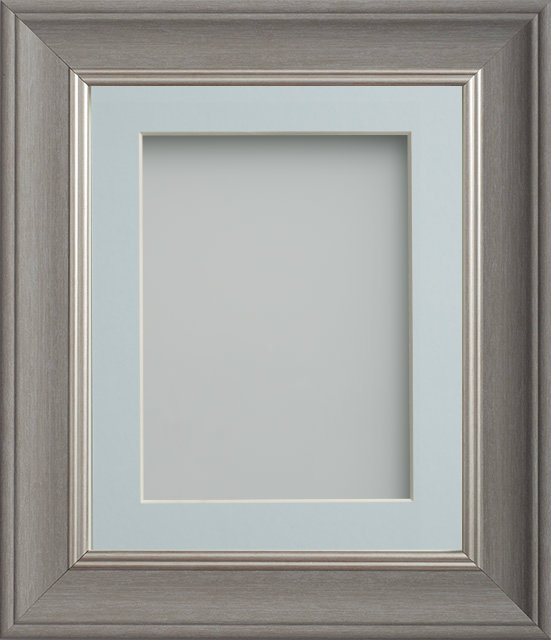 Drummond Gunmetal Grey A4 (11.75x8.25) frame with Light Blue mount cut ...