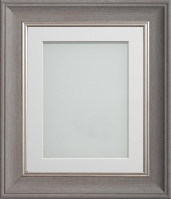 Drummond Gunmetal Grey 30x20 frame with Off-White mount cut for image ...