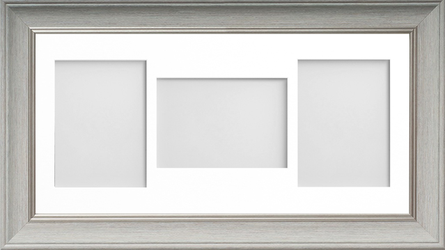 Drummond Multi Aperture Pale Grey 20x10 frame with White mount cut for ...