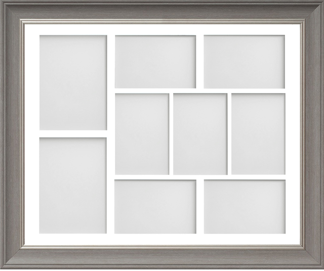Drummond Multi Aperture Gunmetal Grey 20x16 frame with White mount cut ...