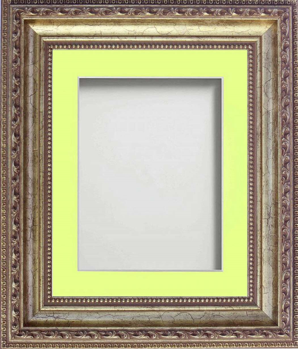 Fiorelli Gold A4 (11.75x8.25) frame with Lemon Bon Bon mount cut for ...