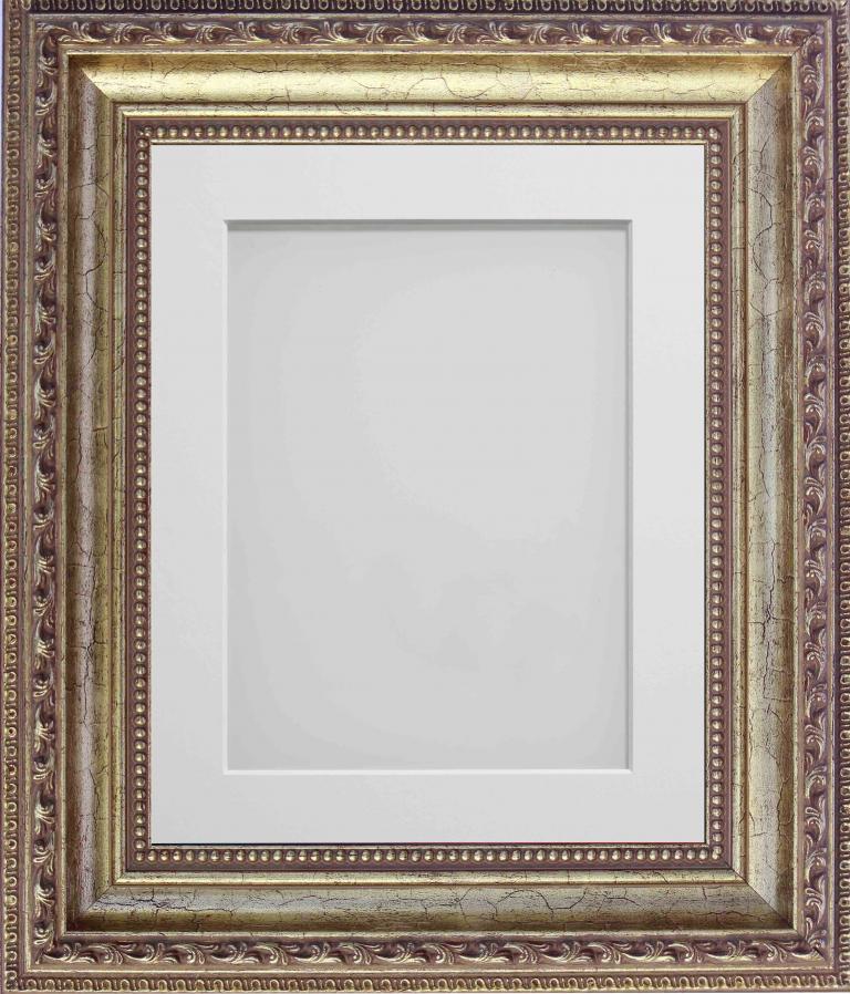 Fiorelli Gold 24x20 frame with White mount cut for image size 20x16
