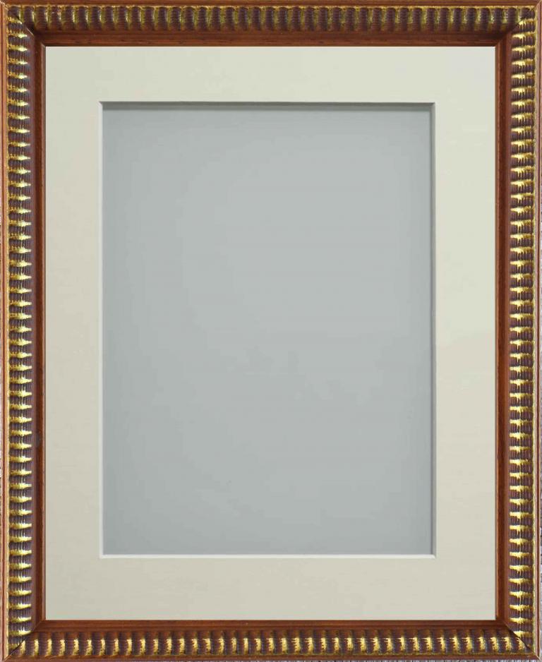 Grantham Burnt Gold 14x11 frame with Ivory mount cut for image size A4 ...