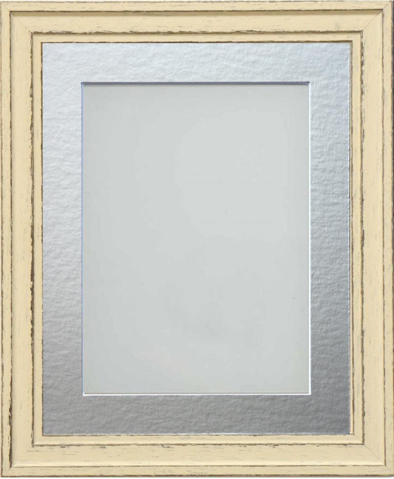 Harrington Barley 12x10 frame with Silver mount cut for image size 6x4