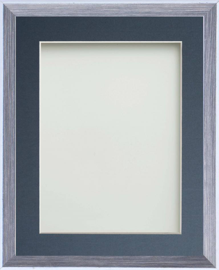 Hawthorn Dolphin Grey A4 (11.75x8.25) frame with Blue mount cut for ... Hawthorn Dolphin Grey A4 (11.75x8.25) frame with Blue mount cut for ...