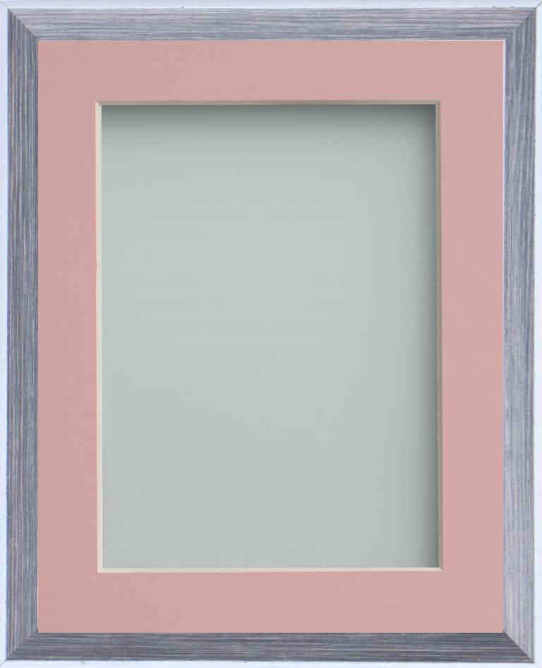 Hawthorn Dolphin Grey 9x7 frame with Pink mount cut for image size 7x5 Hawthorn Dolphin Grey 9x7 frame with Pink mount cut for image size 7x5