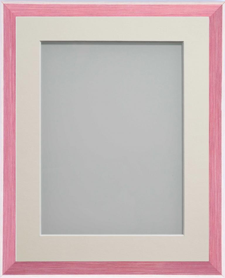 Hawthorn Raspberry Pink 14x11 frame with Ivory mount cut for image size ...