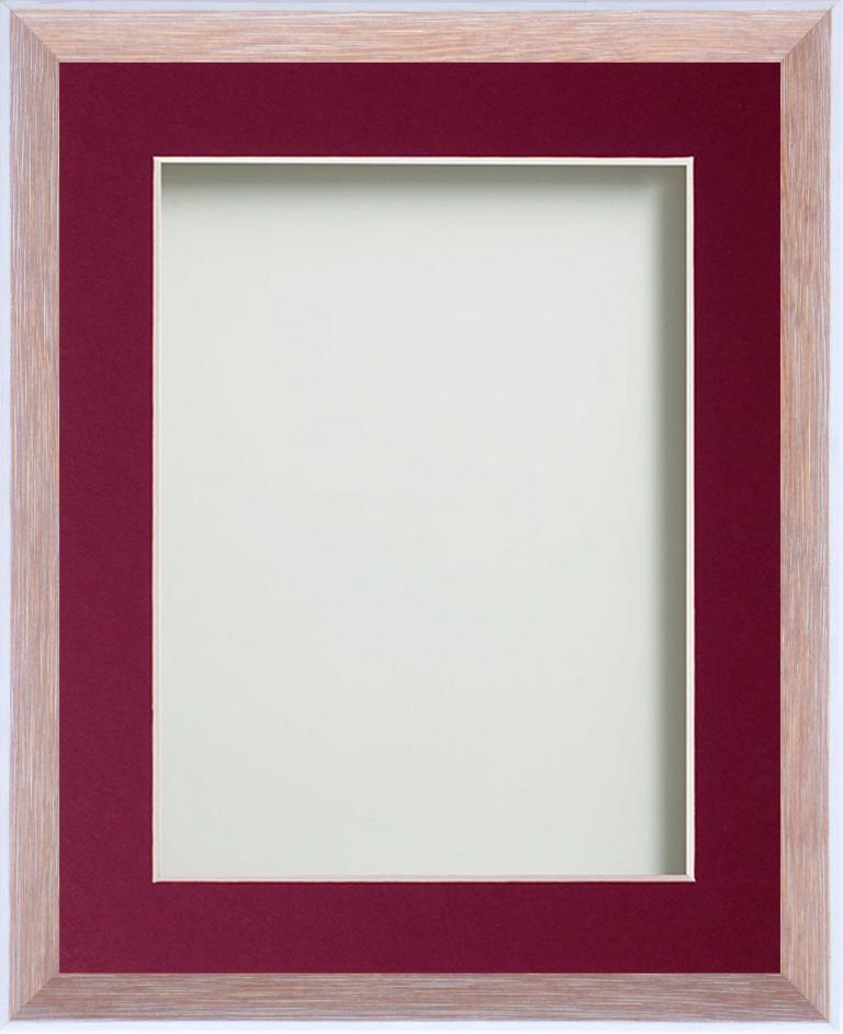 Hawthorn Terracotta Brown 20x16 frame with Plum mount cut for image ...