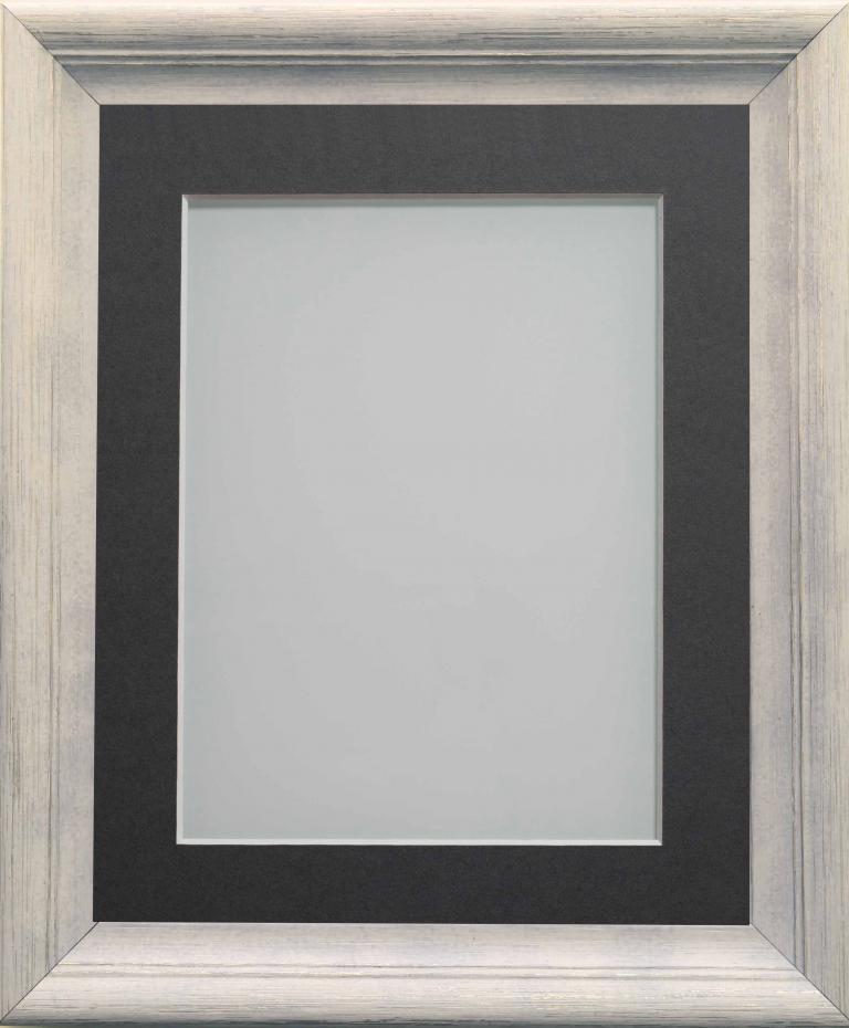 Huntley Ivory 24x18 frame with Grey mount cut for image size