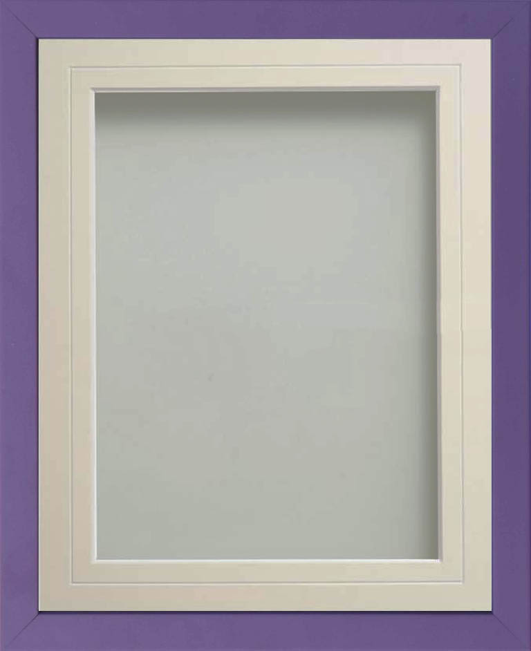 Jellybean Purple A3 (16.5x11.75) frame with Ivory V-Groove mount cut ...