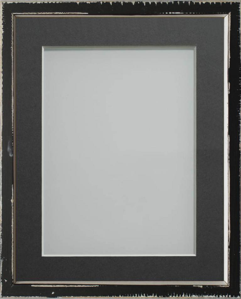 Madeleine Charcoal Grey 14x11 frame with Grey mount cut for image size ...