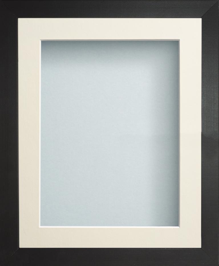 Radcliffe Box Frame Black with Light Blue Backing Board 10x8 frame with ...