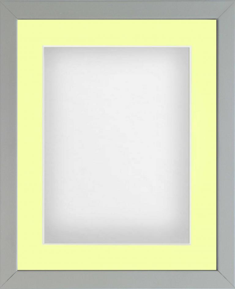 Radcliffe Box Frame Grey with White Backing Board 10x10 frame with ...
