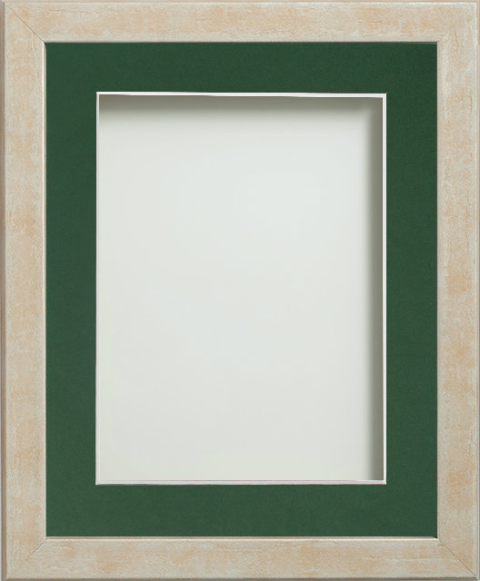 Randall Champagne Gold 10x8 frame with Bottle Green mount cut for image ...