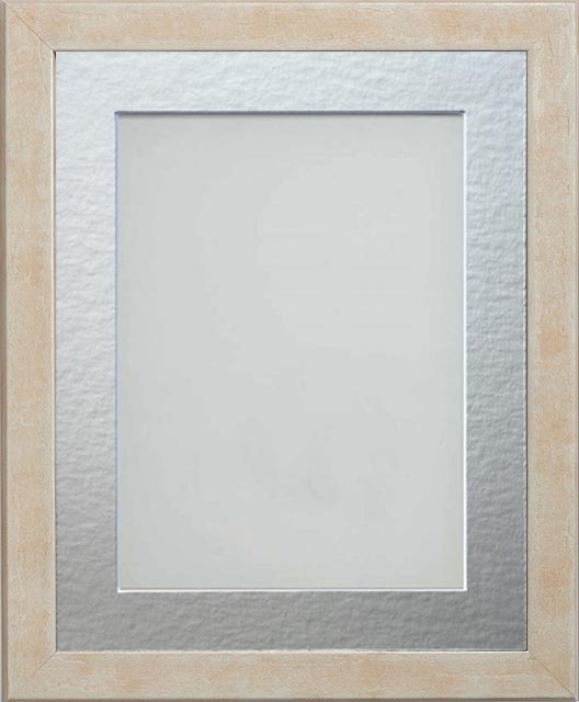 Randall Champagne Gold 10x8 frame with Silver mount cut for image size 8x6