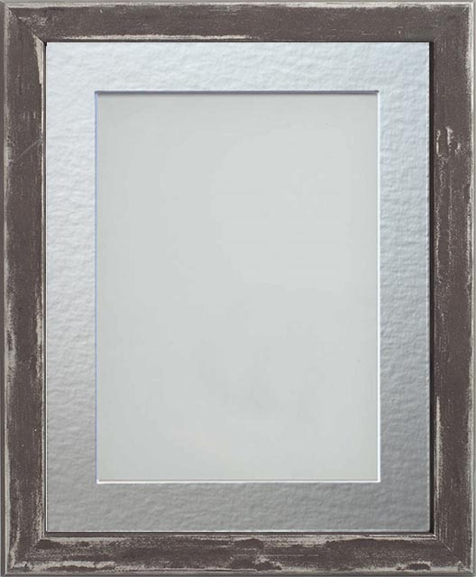 Randall Charcoal 6x4 frame with Silver mount cut for image size