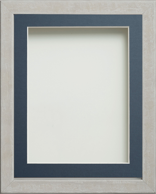 Randall Silver 10x8 frame with Blue mount cut for image size 7x5