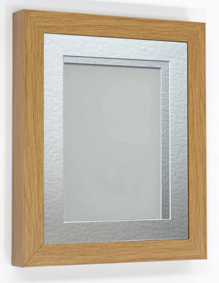 Rickman Box Frame Beech 20x10 frame with Silver mount cut for image ...