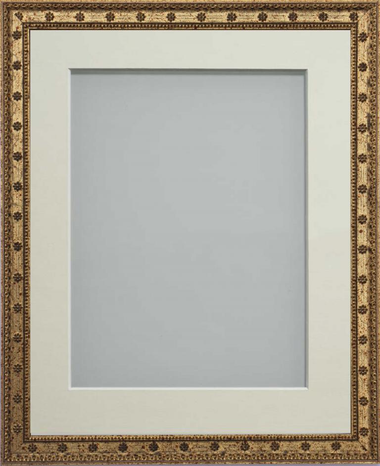 Sienna Gold 16x12 frame with Ivory mount cut for image size 13x9