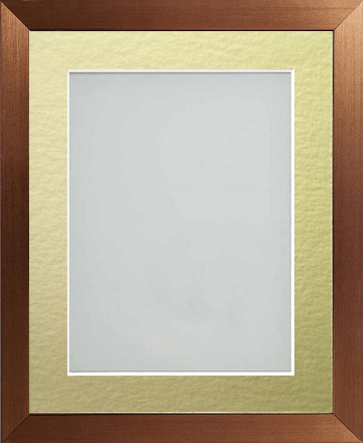 Simpson Copper 16x12 frame with Gold mount cut for image size 12x10