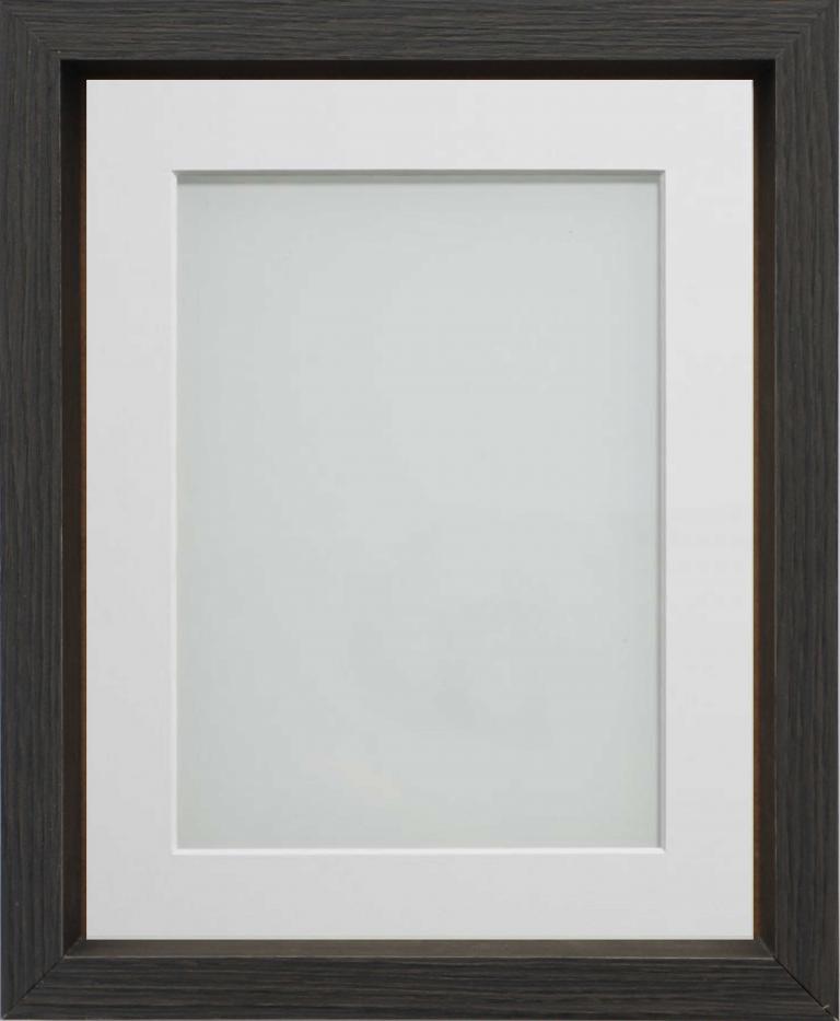 Sinclair Black 20x20 frame with Off-White mount cut for image size 10x10