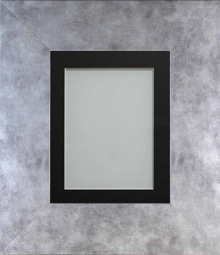 Valencia Silver Slate 36x24 frame with Black mount cut for image size 30x20