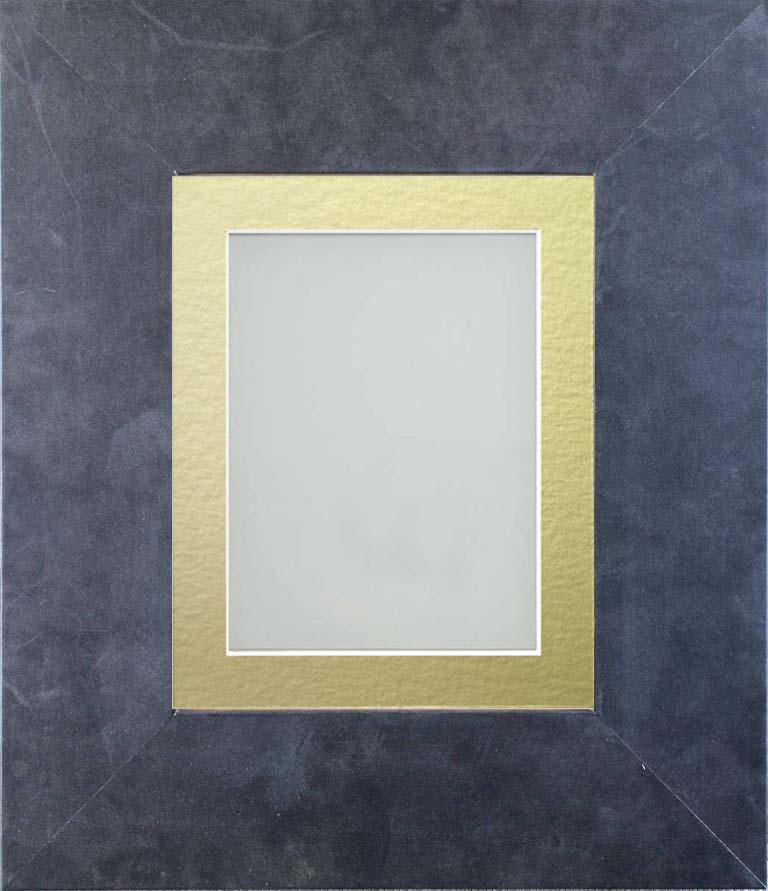 Valencia Silver Slate 36x24 frame with Gold mount cut for image size 30x20