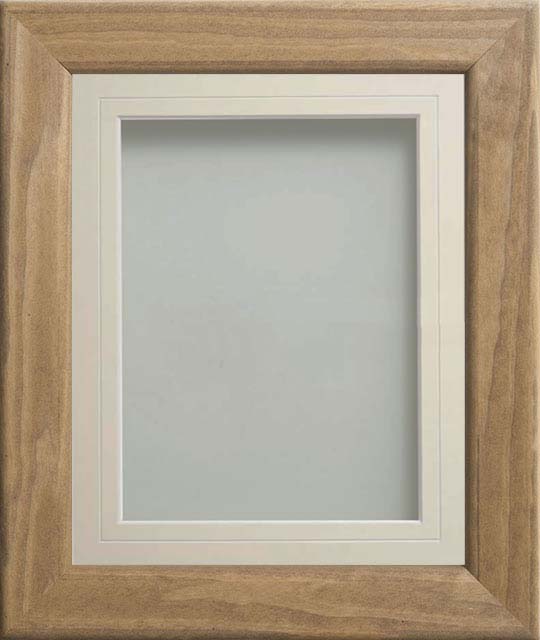 Wallace Pine 36x24 frame with Ivory V-Groove mount cut for image size 30x20