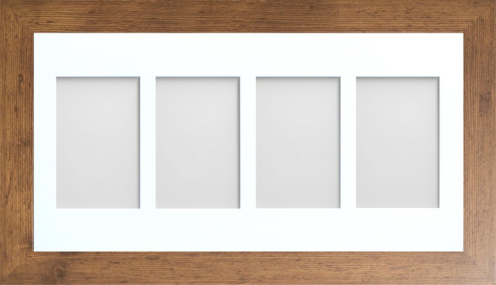 Watson Multi Aperture Rustic 20x10 frame with White mount cut for image ...