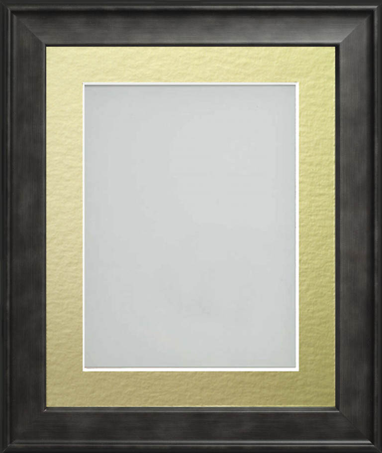 Wilton Charcoal A3 (16.5x11.75) frame with Gold mount cut for image ...